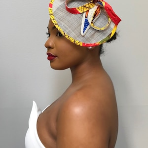 African Print Fascinator / African Headwear / Ankara | Etsy