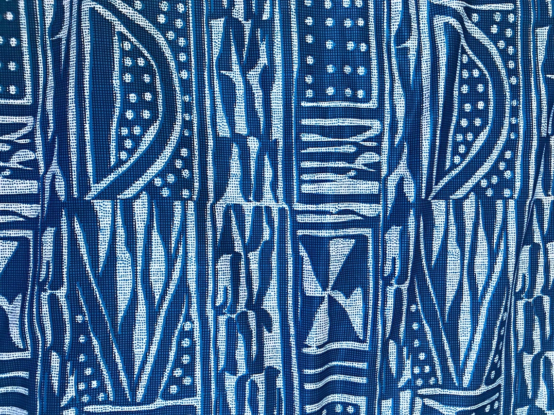 Ndop African Pirnt Silk Fabric / Atoghu Satin African Fabric - Etsy