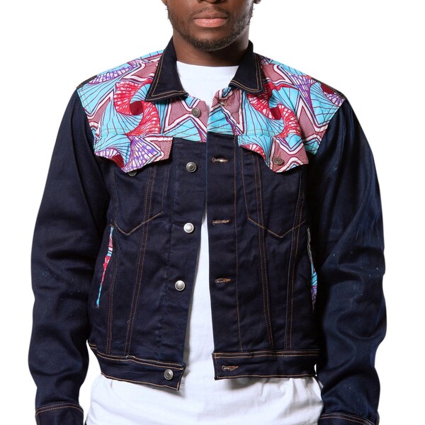 African Print Jacket - Etsy