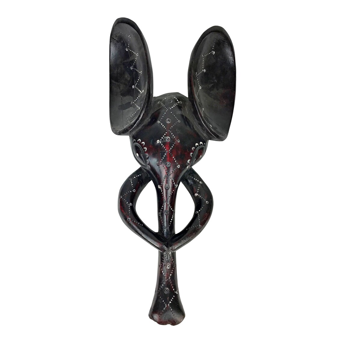 Babanki Bamileke Elephant Head African Mask/ Wood Carved | Etsy