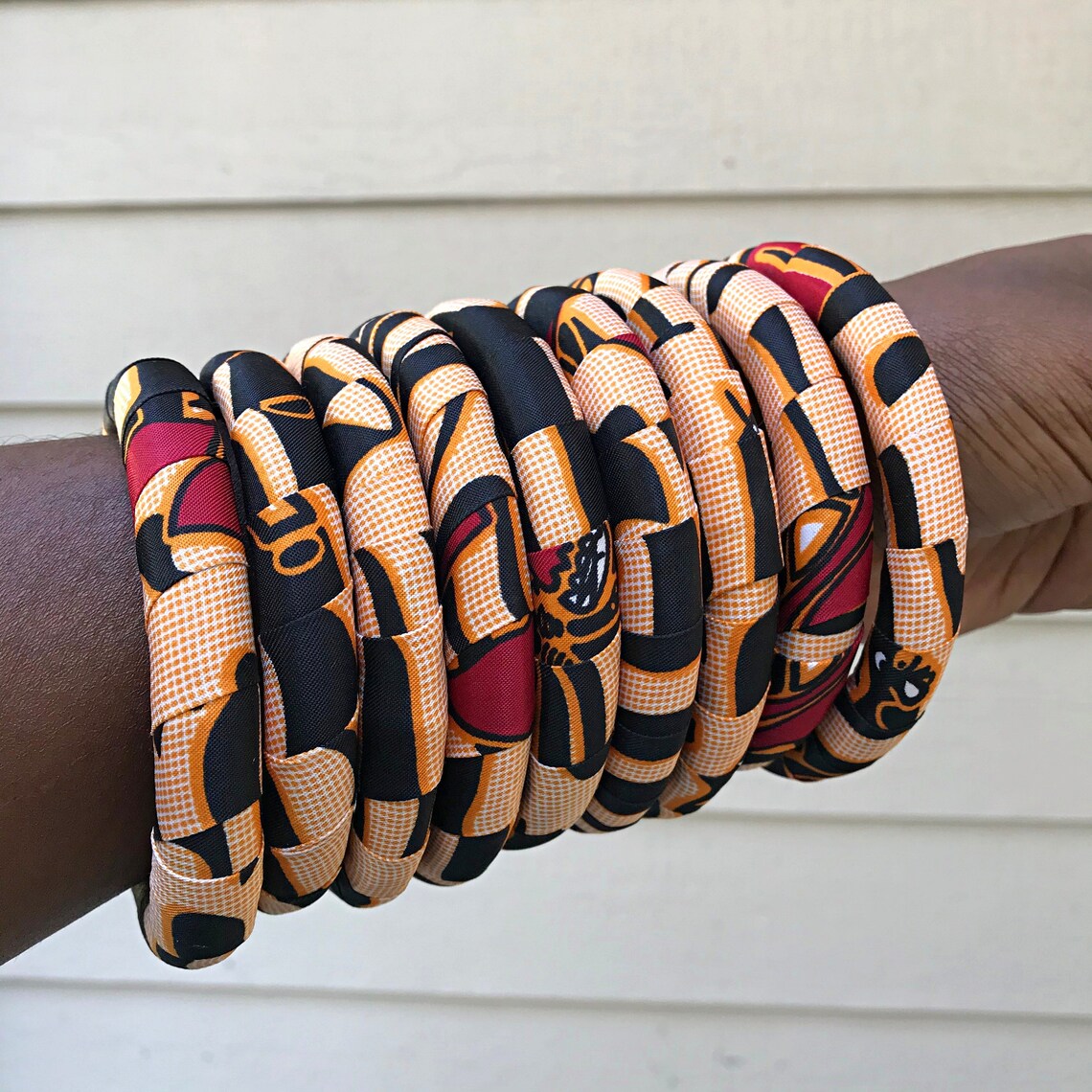African Print Bangle Bracelets /ankara Bangles / Ankara - Etsy