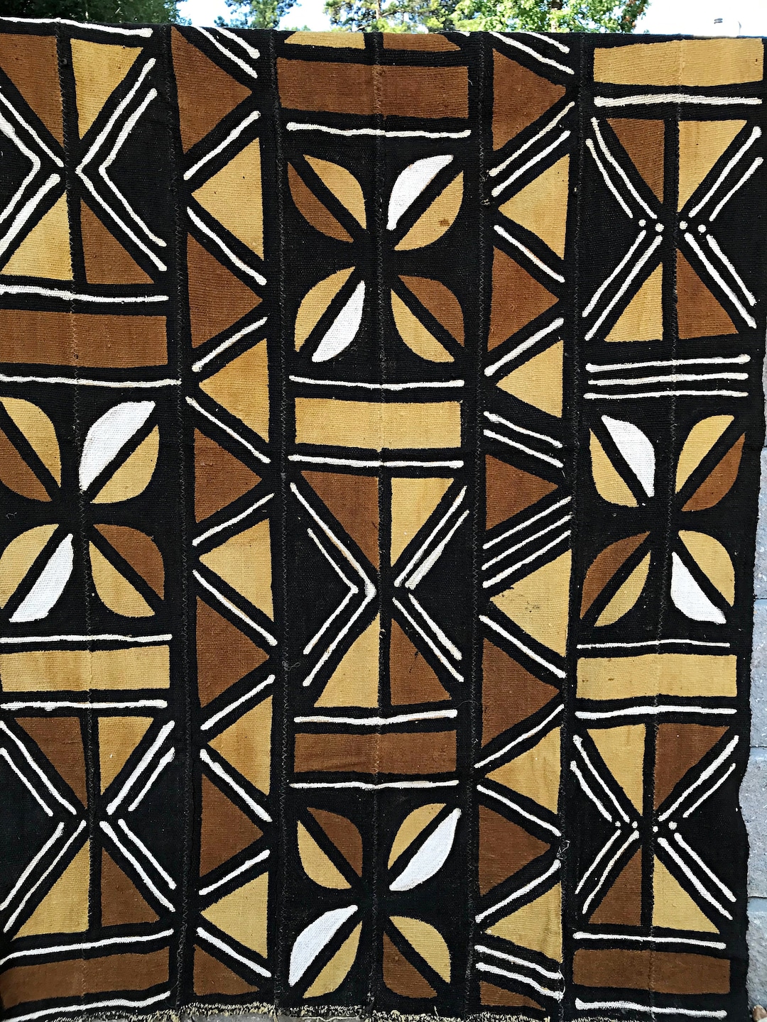 African Mudcloth Fabric / Bambara Mud Cloth / Bogolan Fabric From Mali ...