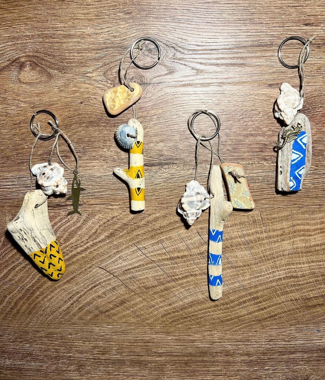 Sea Wood Key Ring, Beached Wood, Handmade, Handmade - Etsy