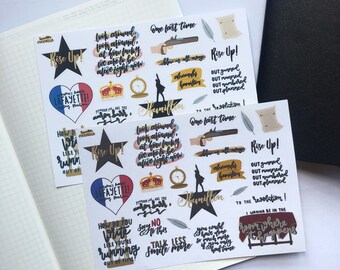 Hamilton Sticker Sheet - Etsy