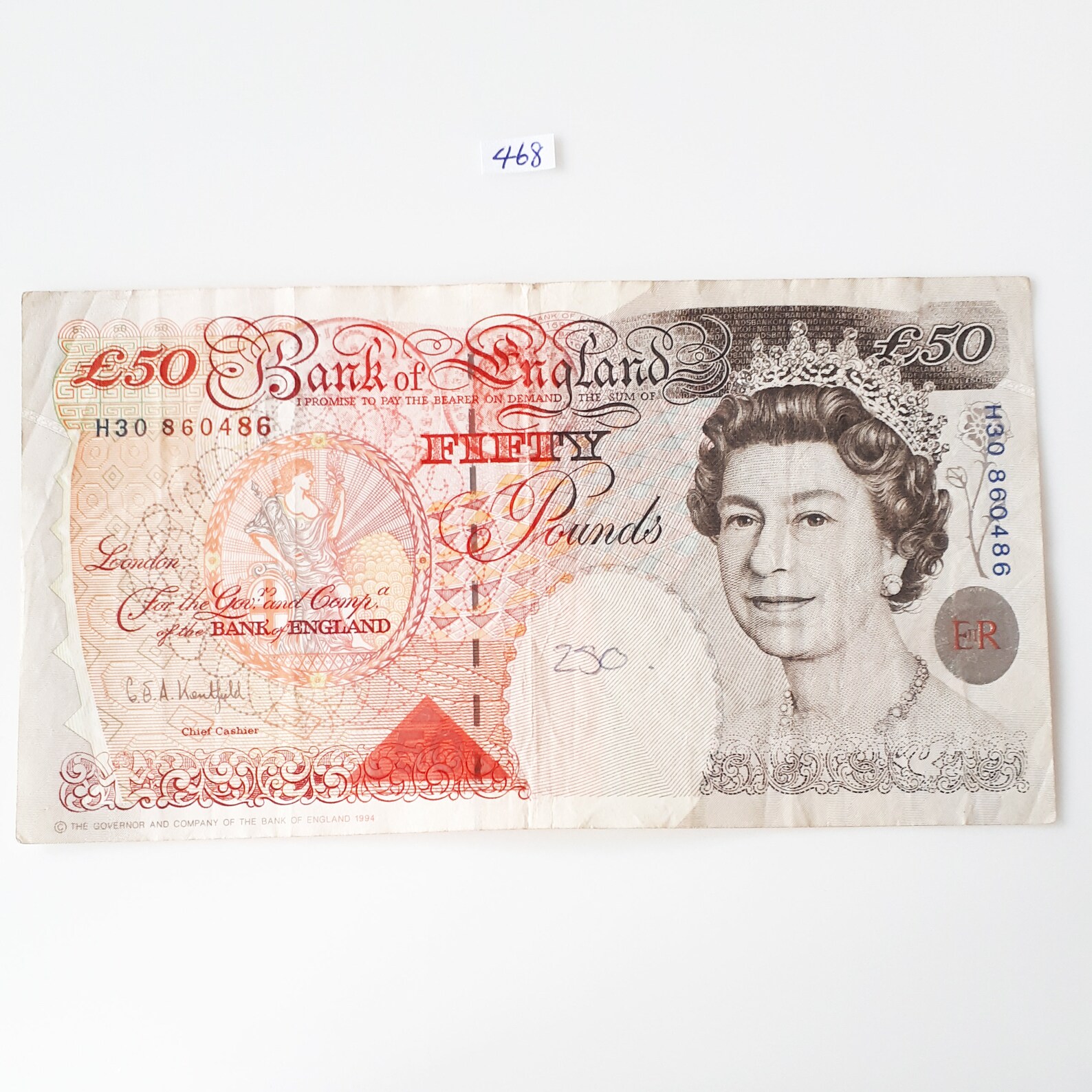 Genuine 50 GBP UK Pounds Banknote Collectable British Pound - Etsy