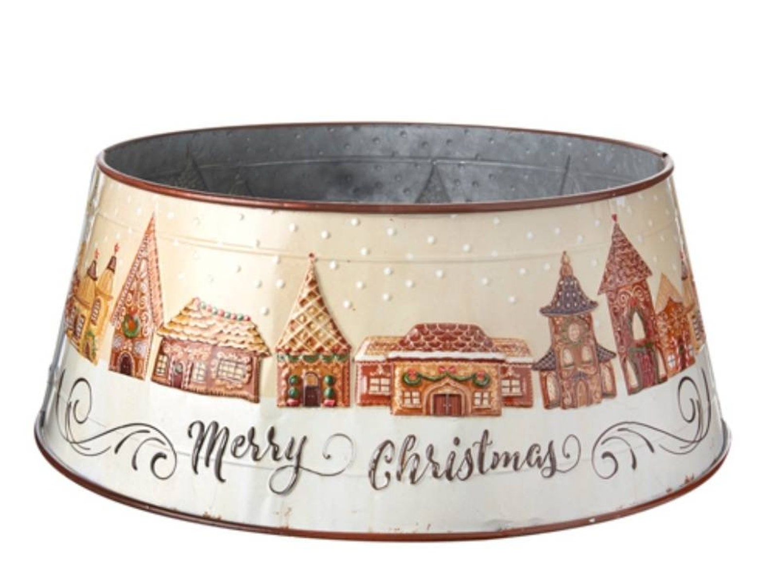 22.5 Gingerbread Village Tree Collar Tree Collar - Etsy