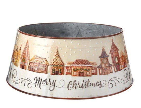 22.5 Gingerbread Village Tree Collar Tree Collar - Etsy