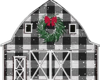 Christmas Barn Sign | Etsy