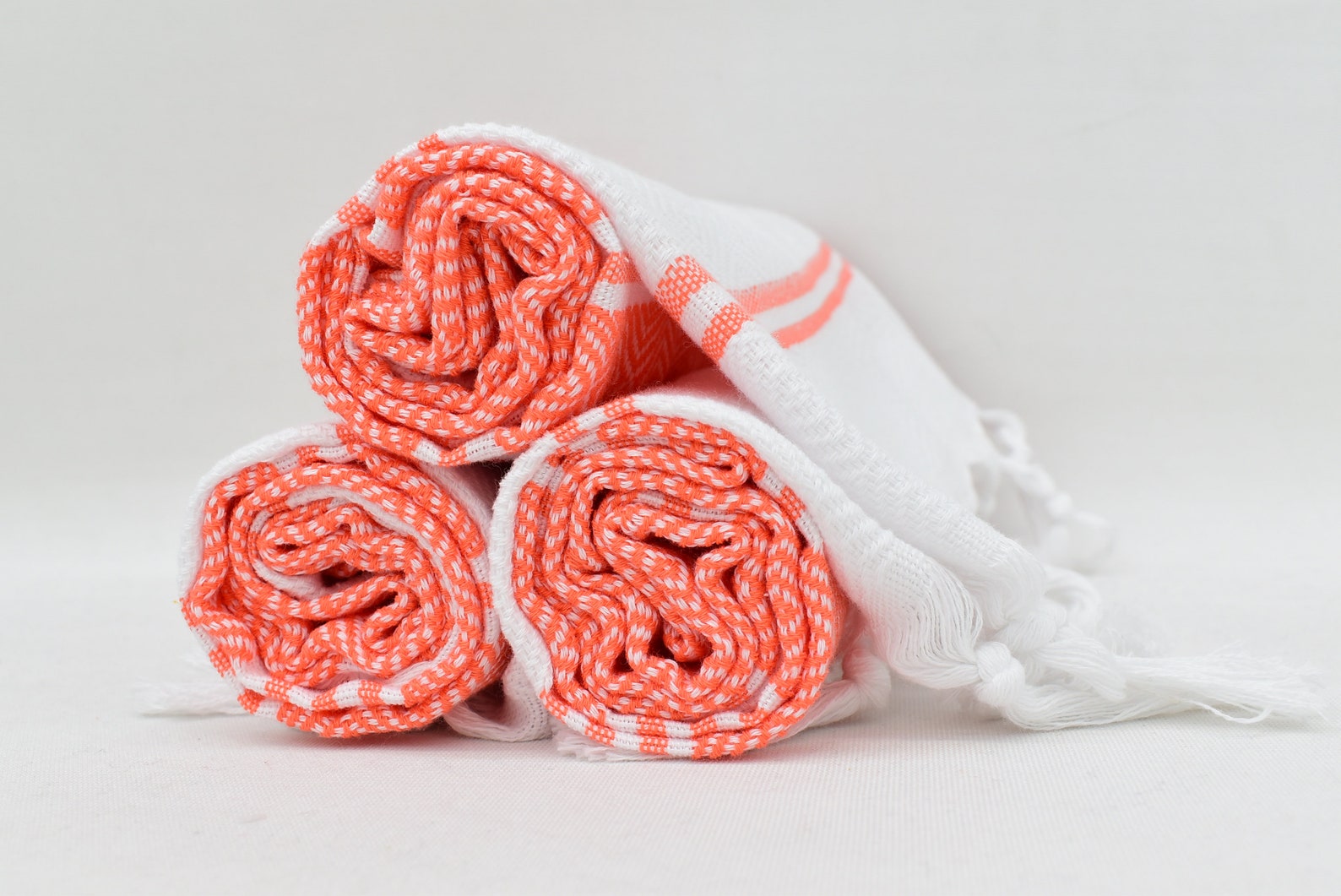 Orange Hand Towel Turkish Hand Towel 18x40 Head - Etsy