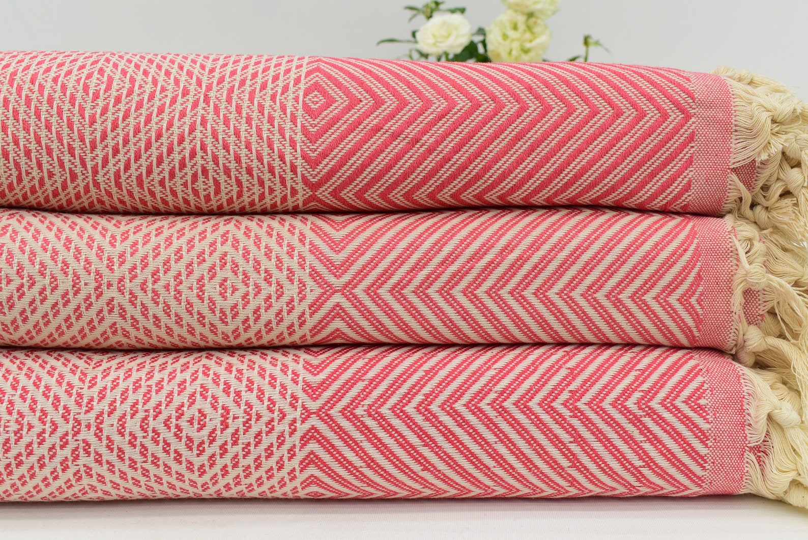 Turkish Blanket,organic Blanket, Bedding Blanket, Bedspread,75" X 87 ...