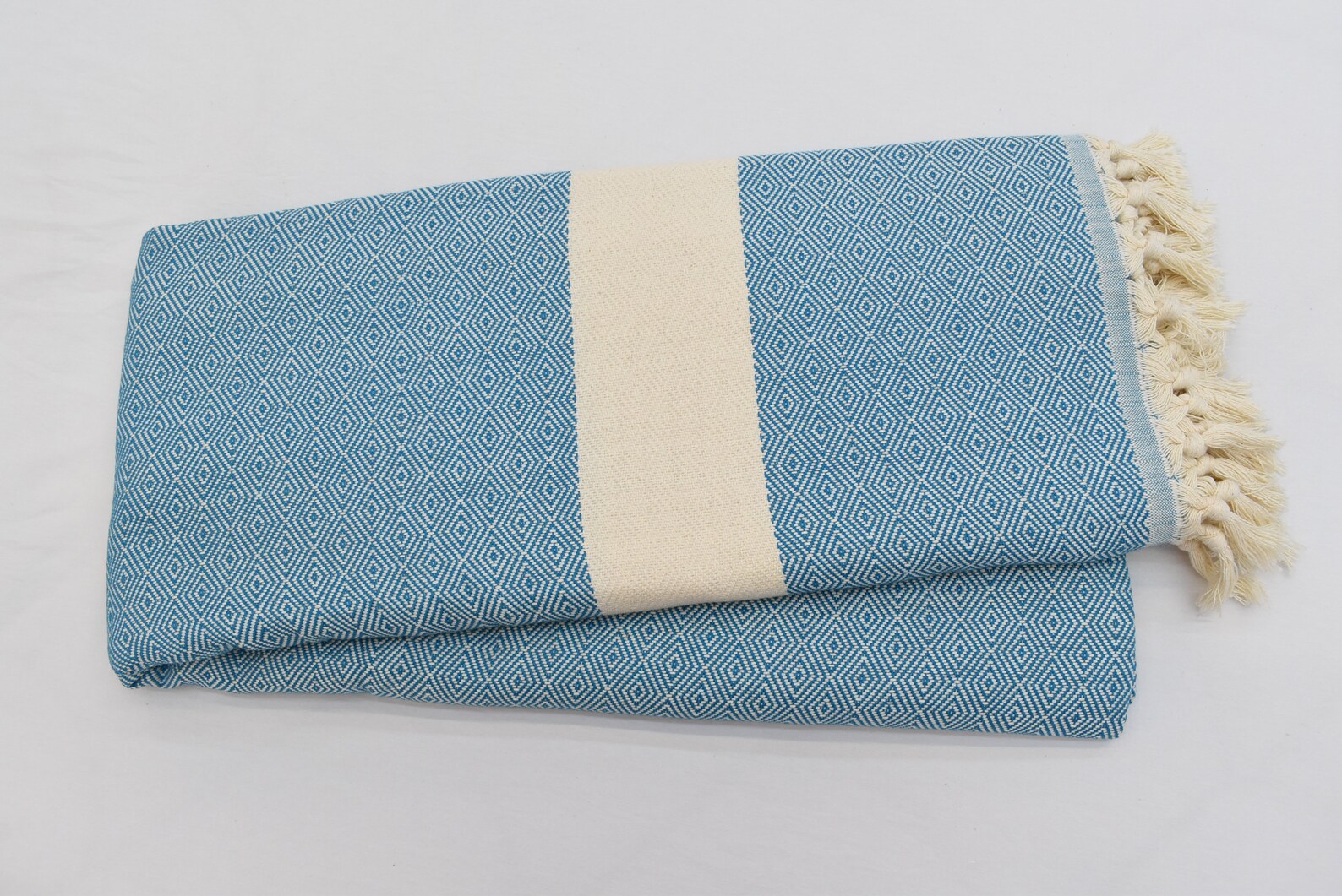 Dark Turquoise Turkish Blanket Throw Blanket Couch Blanket | Etsy