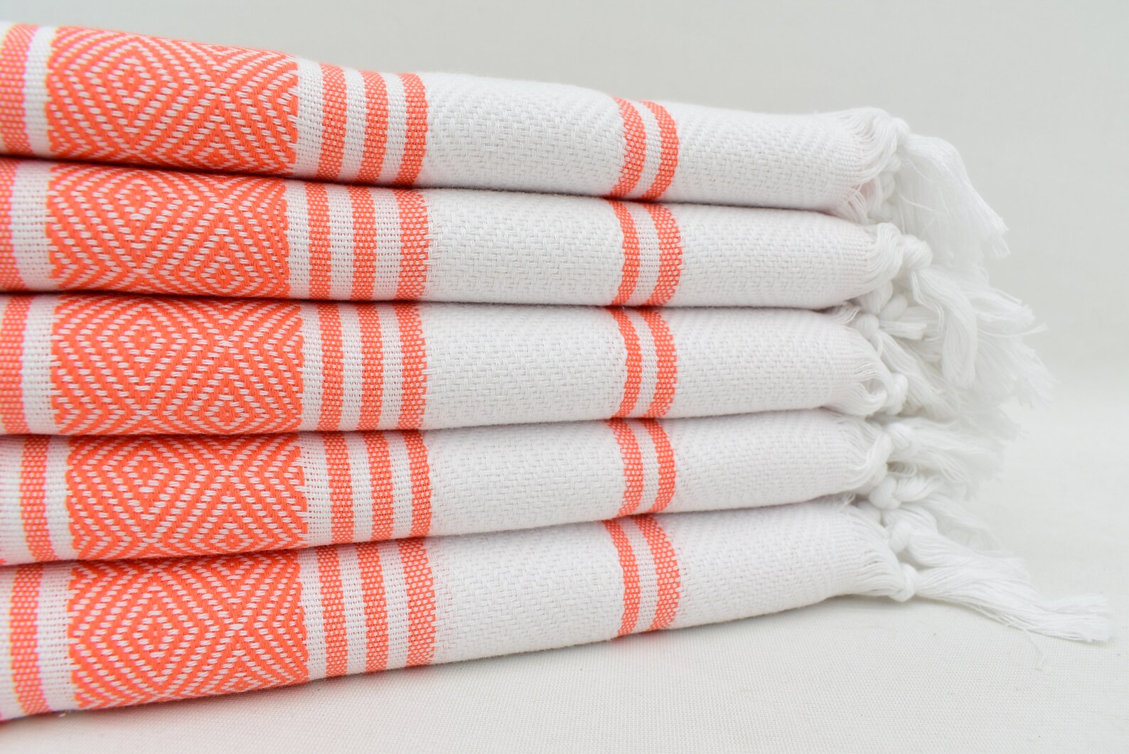 Orange Hand Towel Turkish Hand Towel 18x40 Head - Etsy