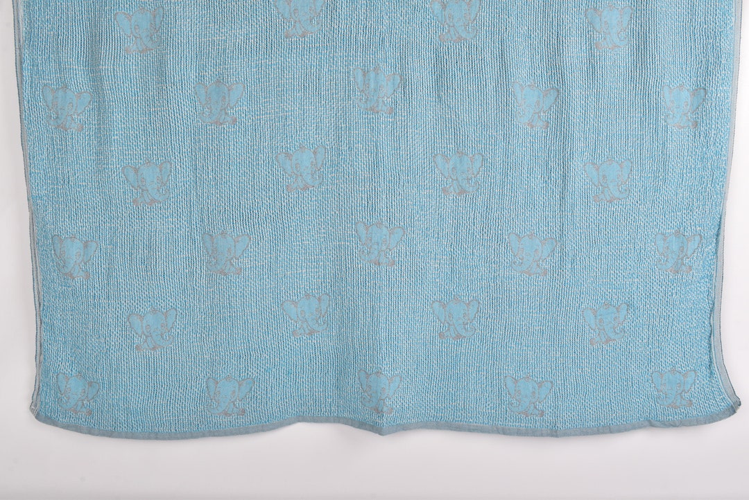 Turkish Bedspread, Turquoise Baby Blanket, Organic Cotton Baby Blanket ...