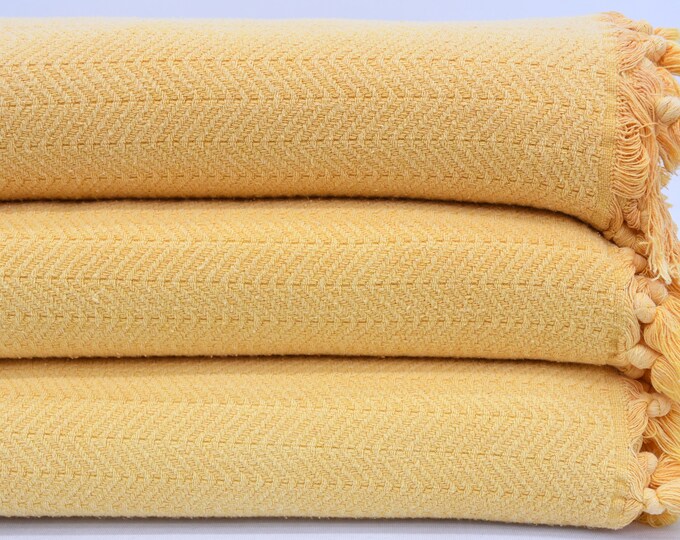 Turkish Blanket, Organic Cotton Blanket, 63x75 Bedspread, Bed Cover ...