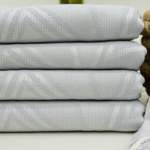 Gray Towel Turkish Patterned Towel Bathroom Decor Grey Round Patterned ...