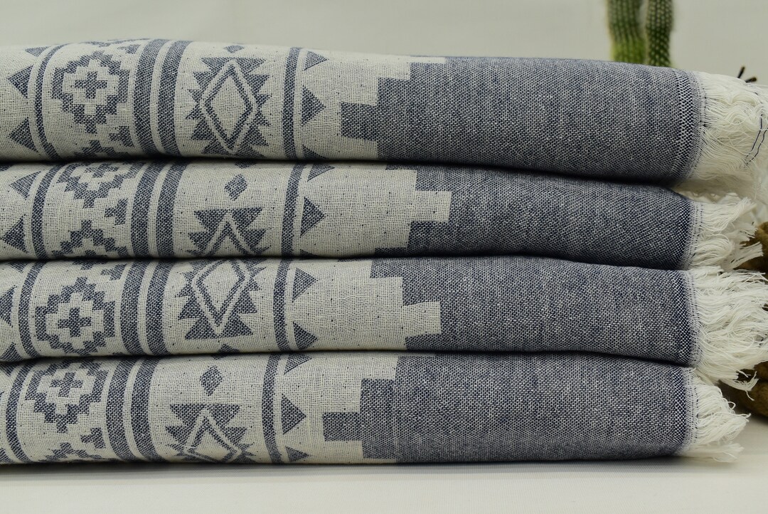 Kilim Throw Turkish Kilim Patterned Throw Large Blanket 85x96 Cotton ...