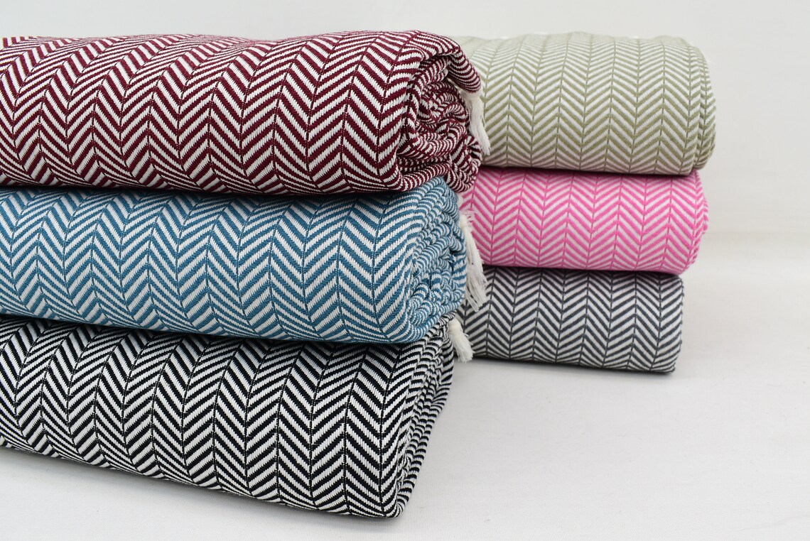 Turkey Blanket 79x90 Turkish Blanket Zigzag Turkish | Etsy