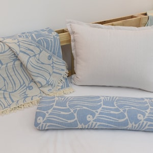 Dark Turquoise Blanket, Throw Blanket, Turkish Blanket, Curtain,couch ...