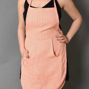 APRON, Kitchen Apron, Monogrammed Apron, Orange Towel Apron, Gift Apron ...