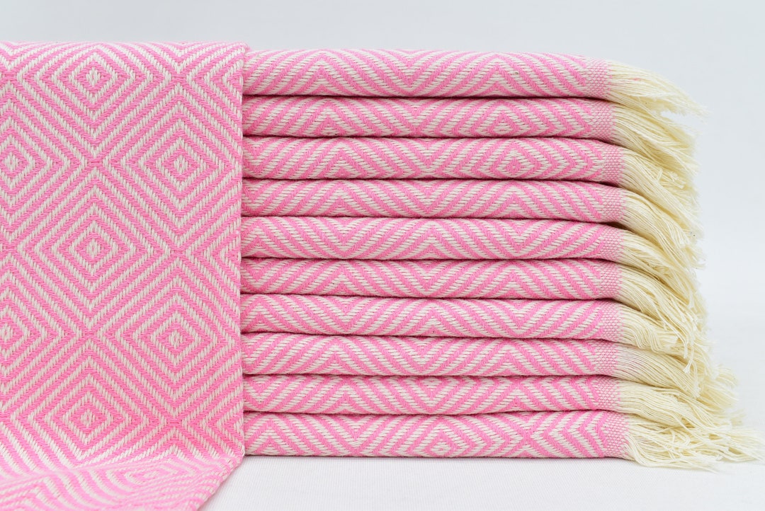 Turkey Hand Towel, Turkish Towel, Pink Hand Towel, Dish Towel, Kitchen ...