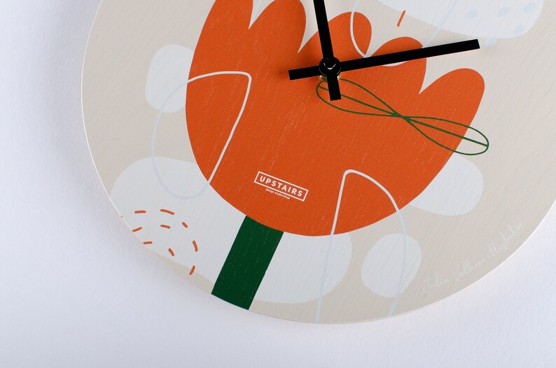 Wooden Clock Silent Movement Modern Minimal Design Home - Etsy