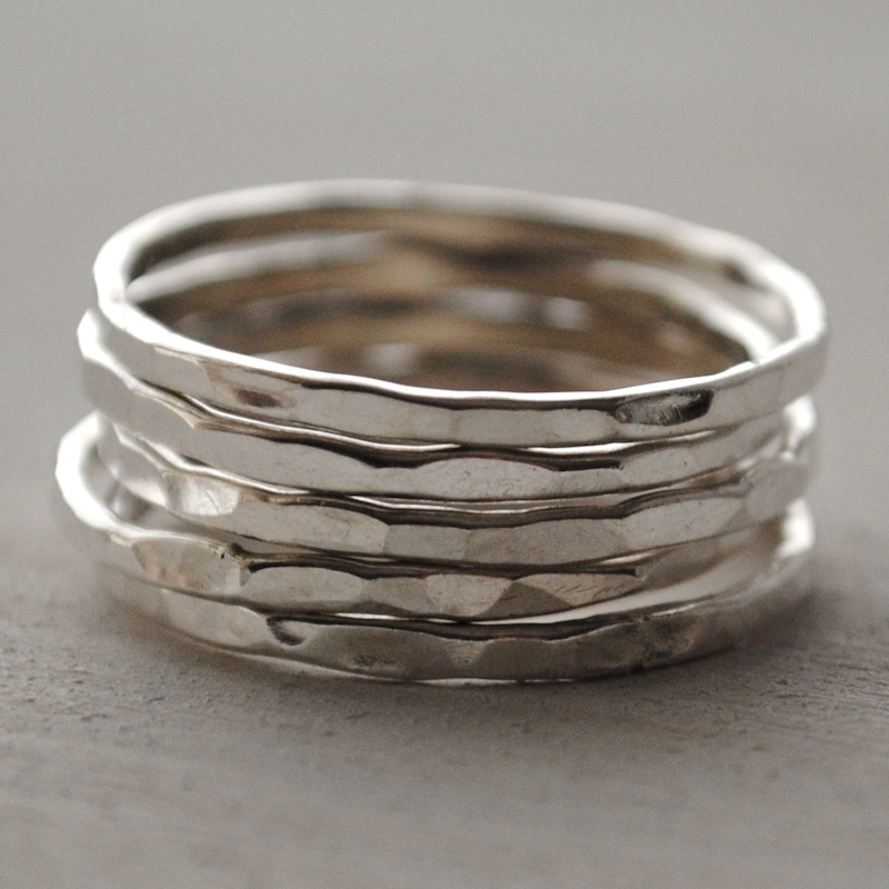 Silver Stacking Ring - Etsy