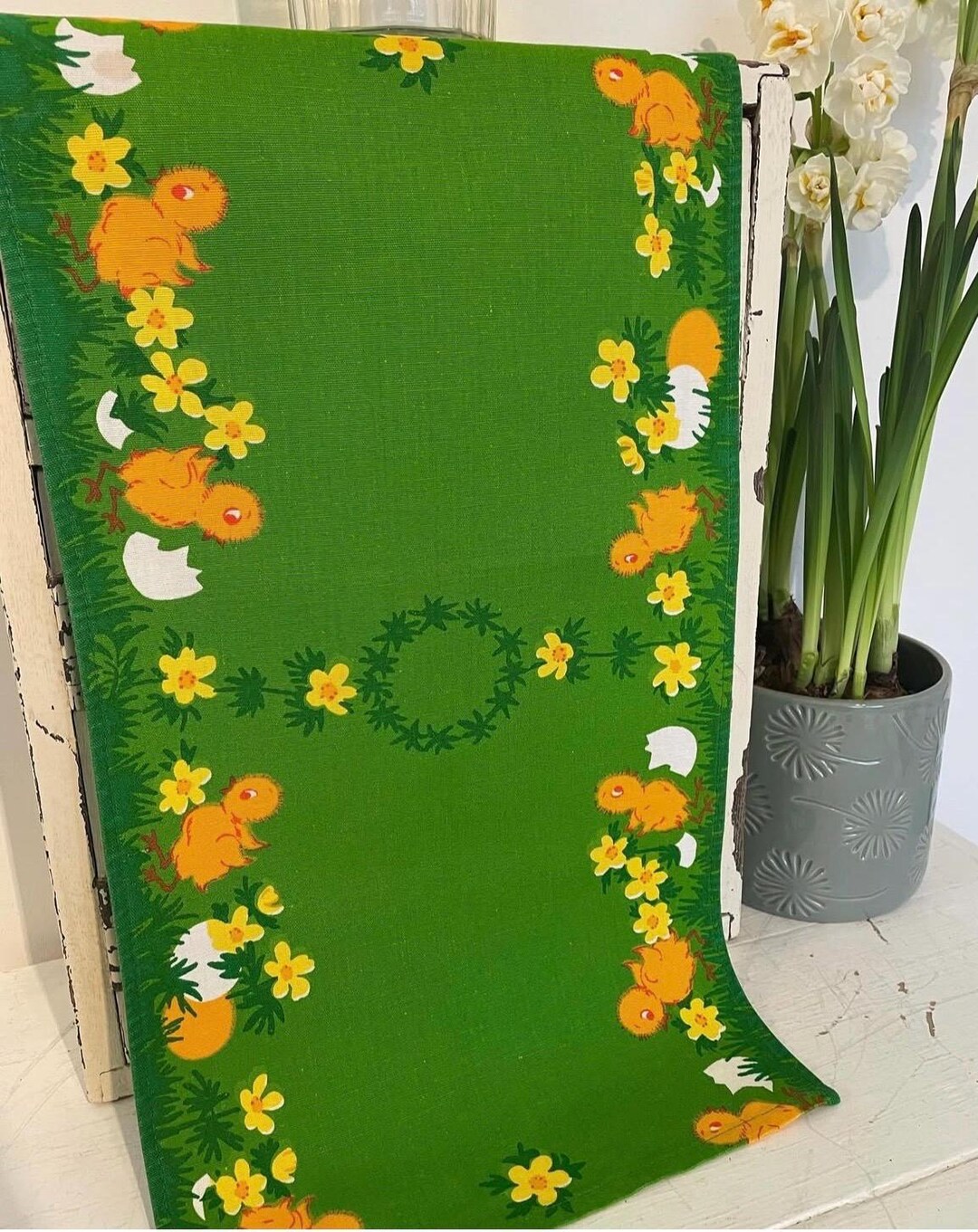 Vintage Scandi/ Danish Easter Table Decoration/ Runner Duck Design - Etsy