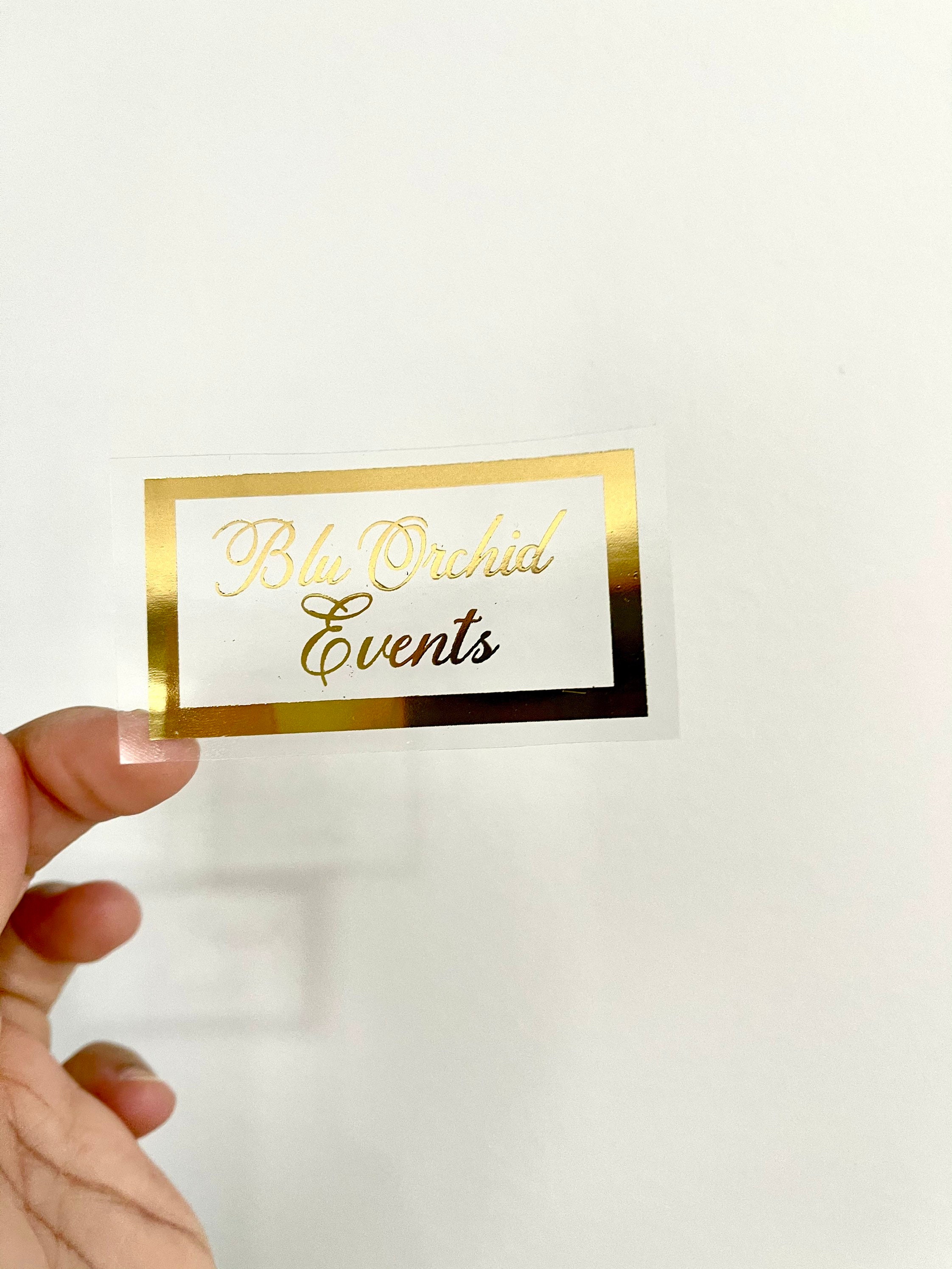 Gold Foil Labels Gold Foil Wedding Gold Foil Business - Etsy