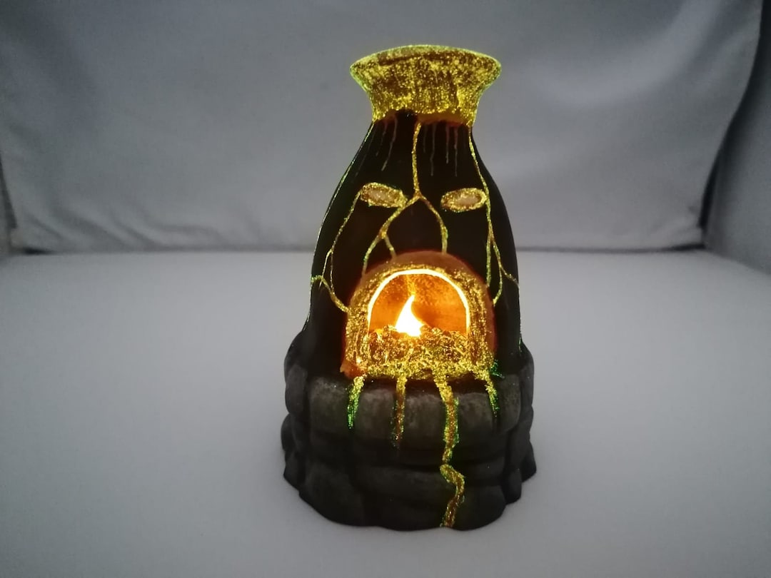 RUST Furnace Furious Volcano 3d Printed and Painted Glow in the Dark ...