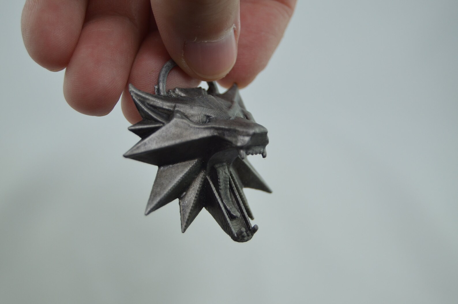 The Witcher Wolf Medallion 3D Printed and Painted for Cosplay as ...