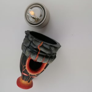 RUST Furnace Furious Volcano 3d Printed and Painted Glow in the Dark ...