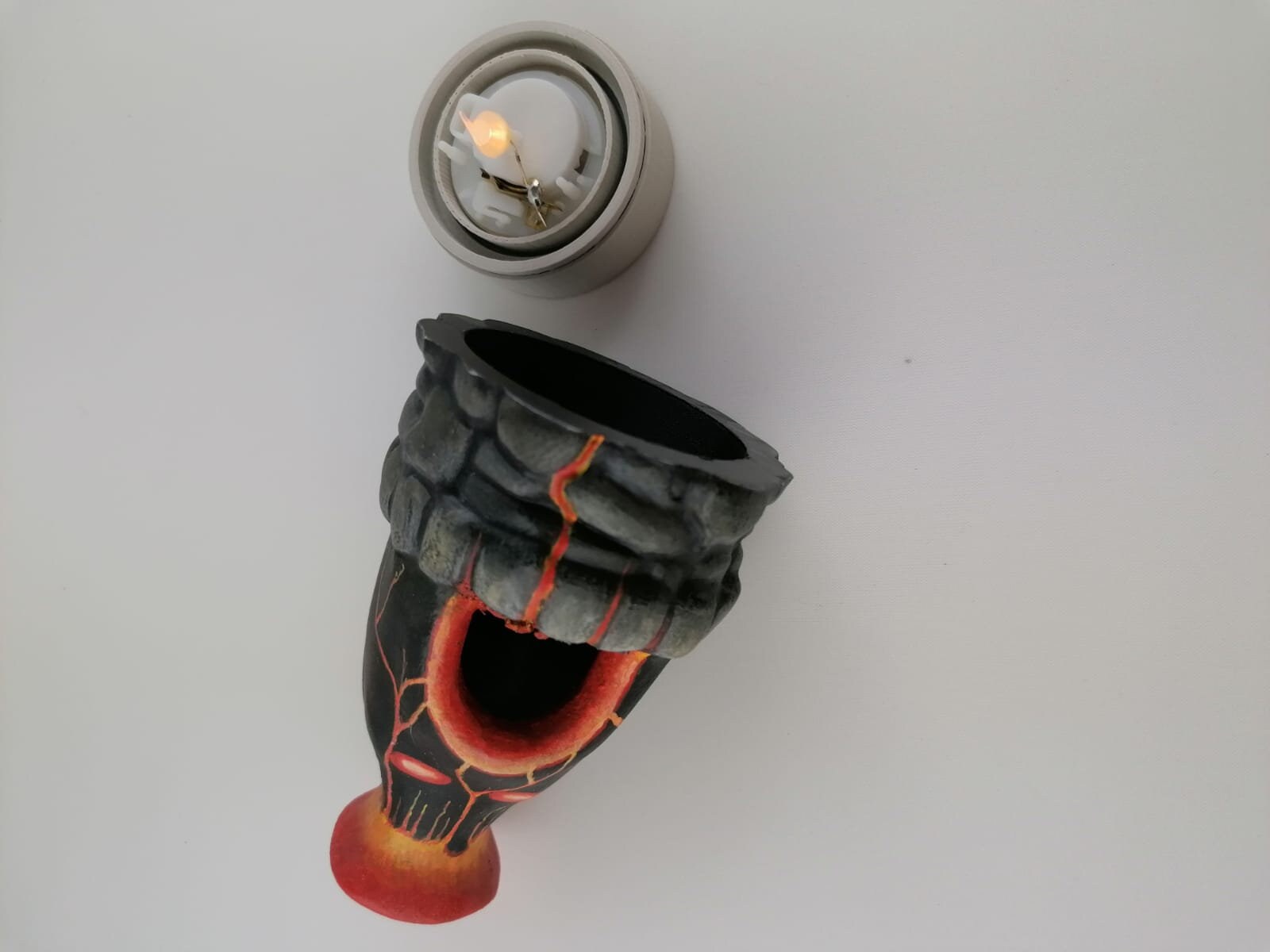 RUST Furnace Furious Volcano 3d Printed and Painted Glow in the Dark ...