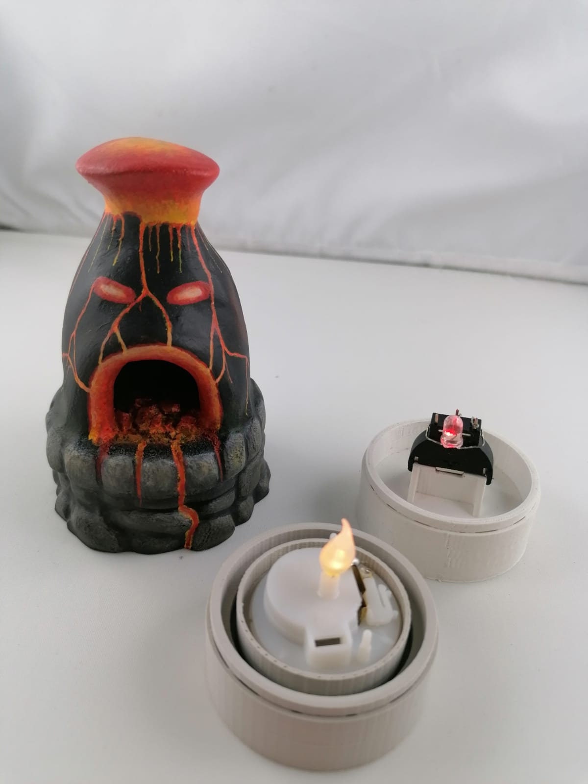 RUST Furnace Furious Volcano 3d Printed and Painted Glow in the Dark ...