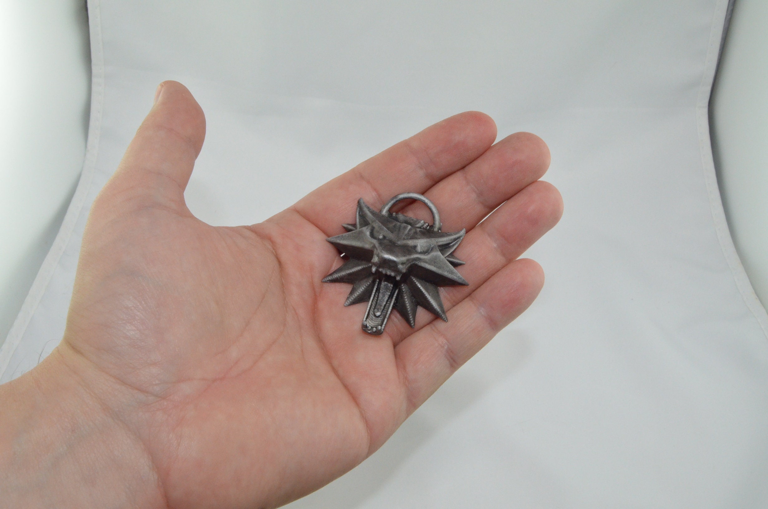 The Witcher Wolf Medallion 3D Printed and Painted for Cosplay as ...