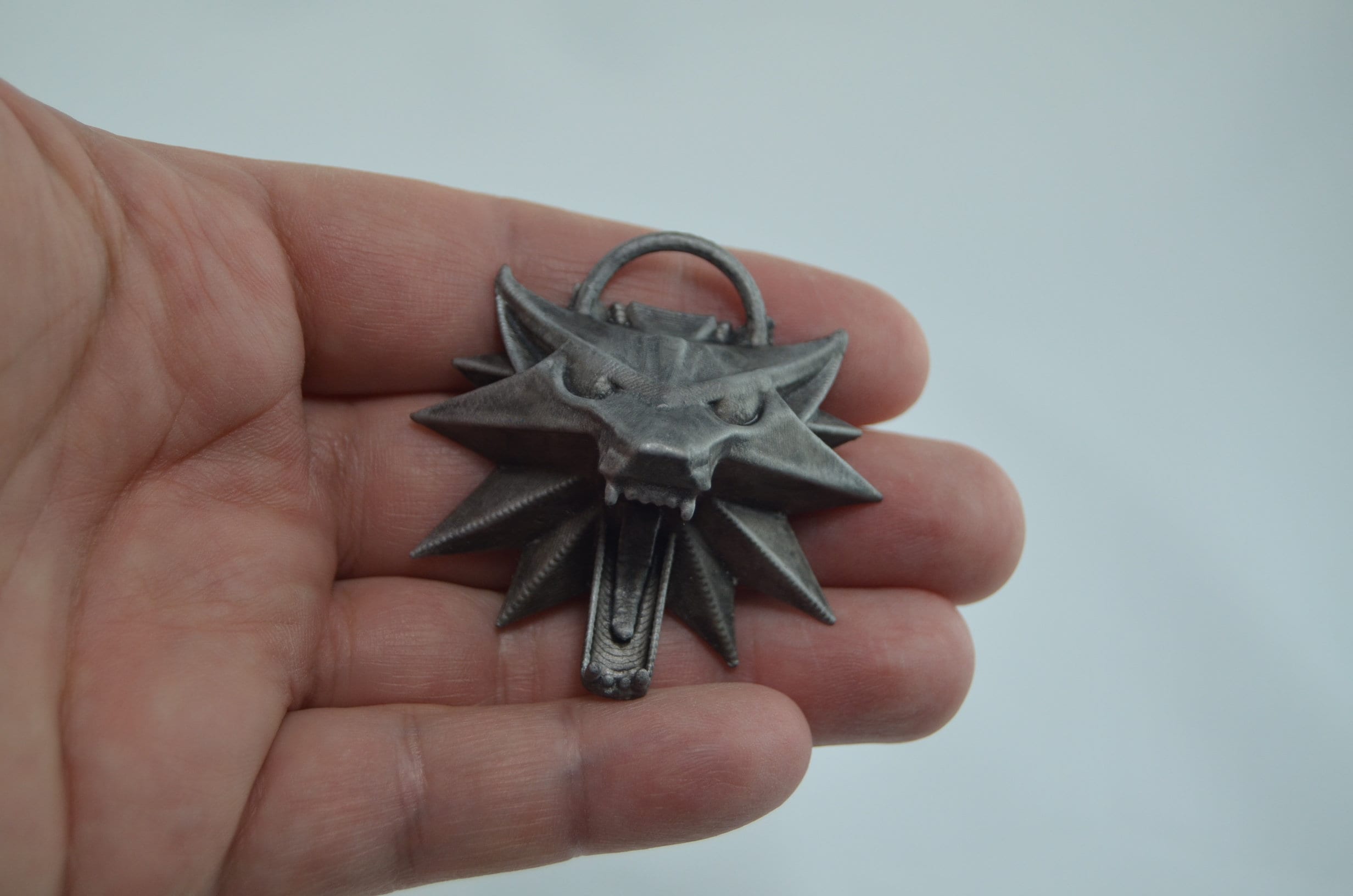 The Witcher Wolf Medallion 3D Printed and Painted for Cosplay as ...