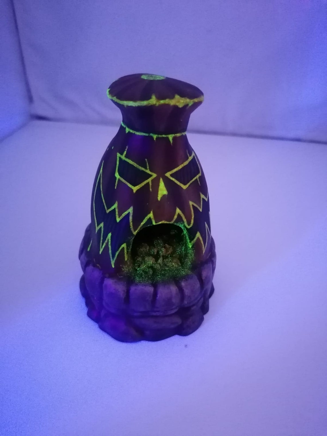 RUST Furnace Jack O Lantern 3d Printed and Painted Glow in the Dark ...
