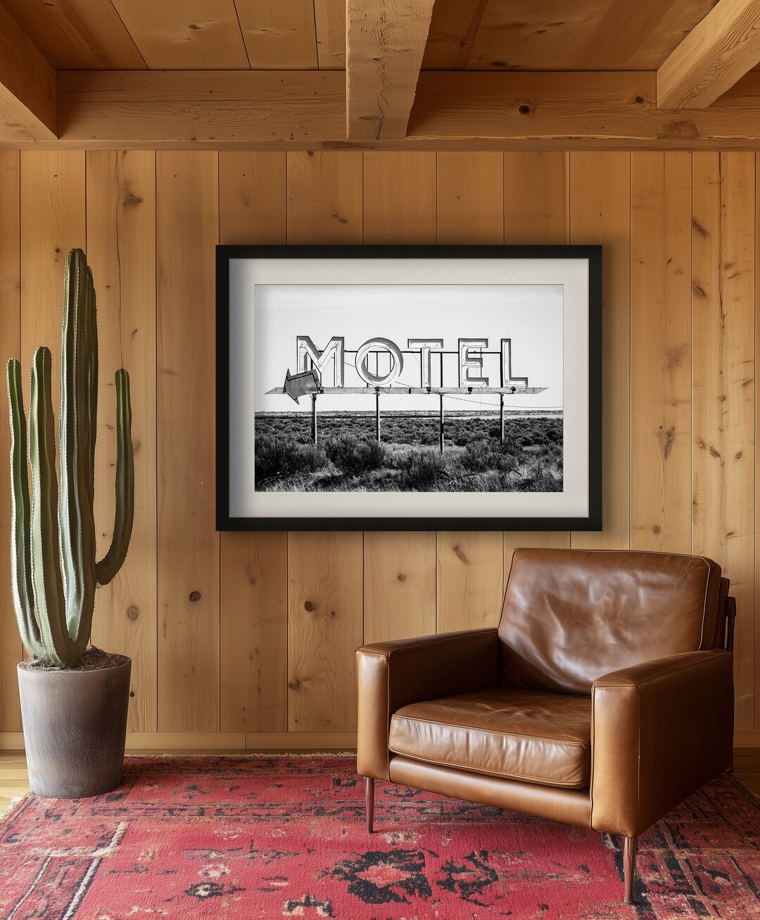 MOTEL Sign Print, Large Wall Art, Fashion Desert Print, Southern Decor ...