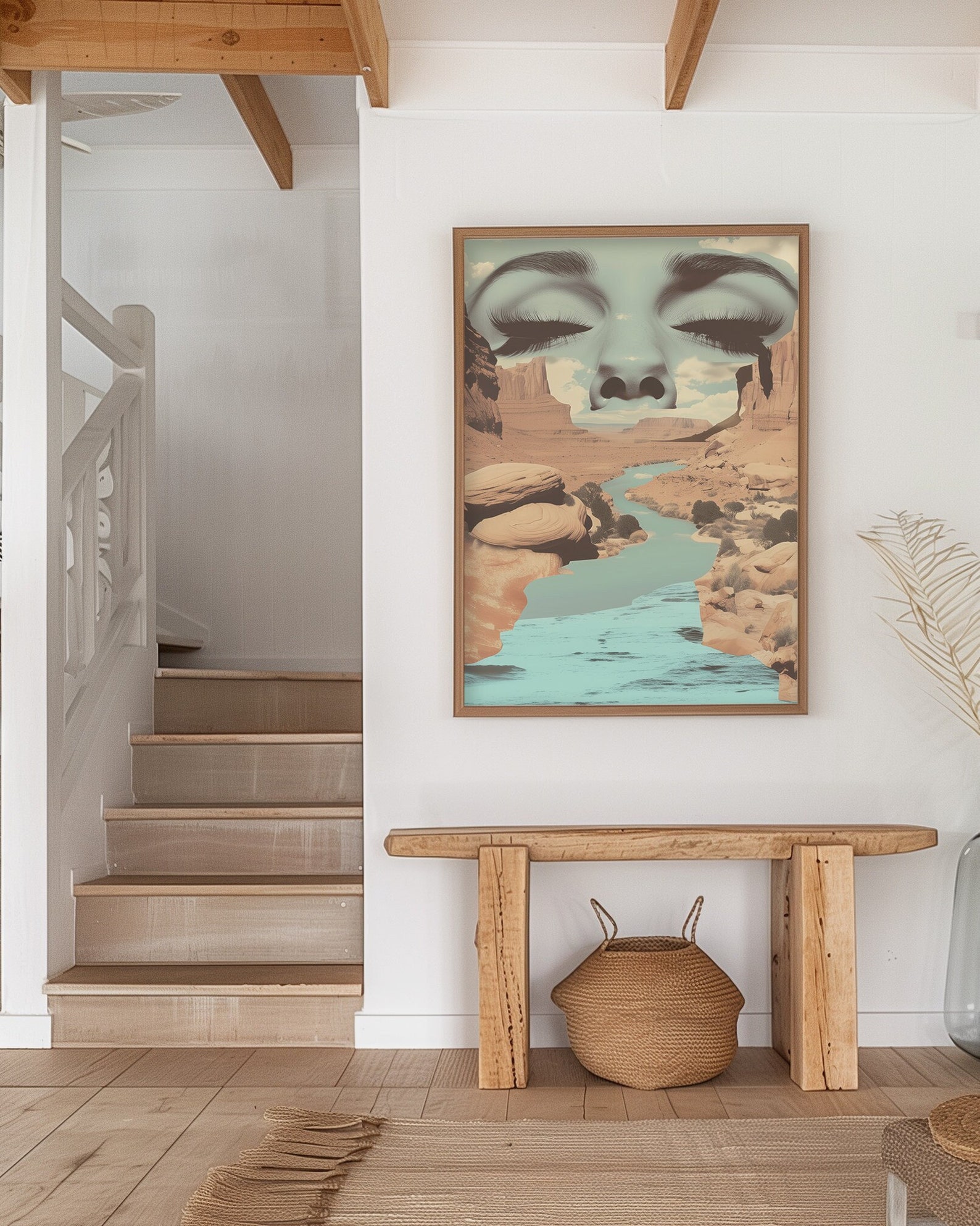Surreal Desert Collage Print: Feminine Southwestern Landscape Art - Etsy