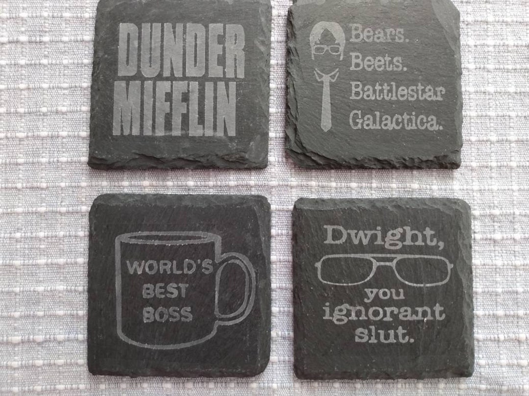 Office Themed Coaster Set - Etsy