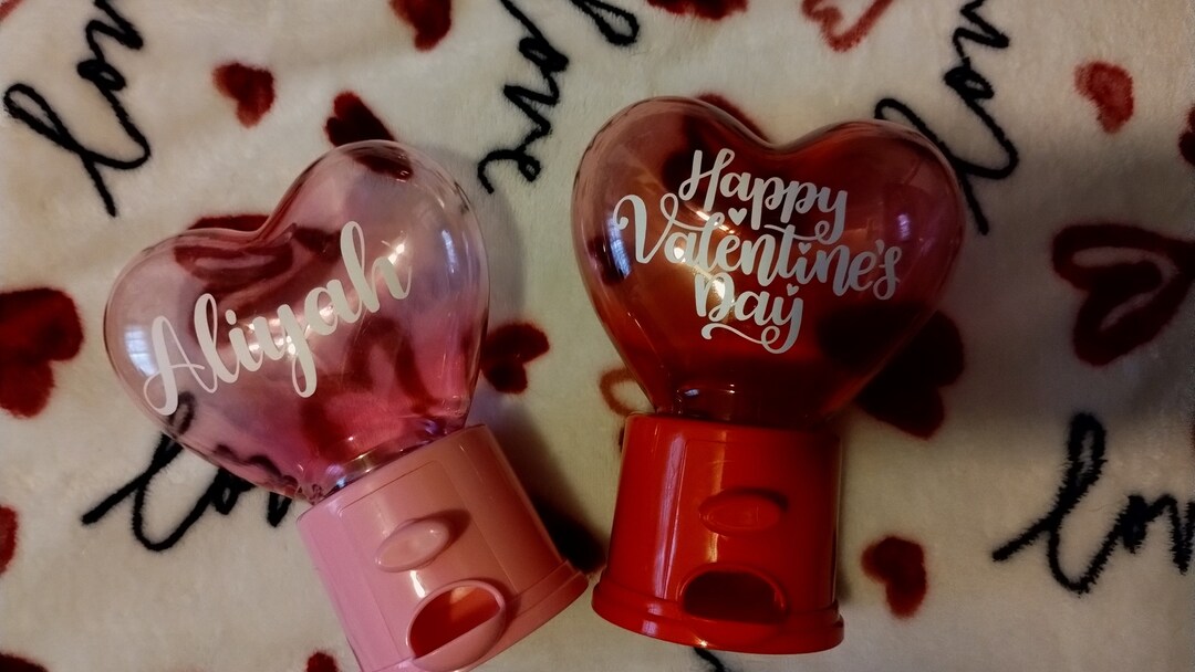 Personalized Valentine Candy Dispenser| Personalized Valentine ...