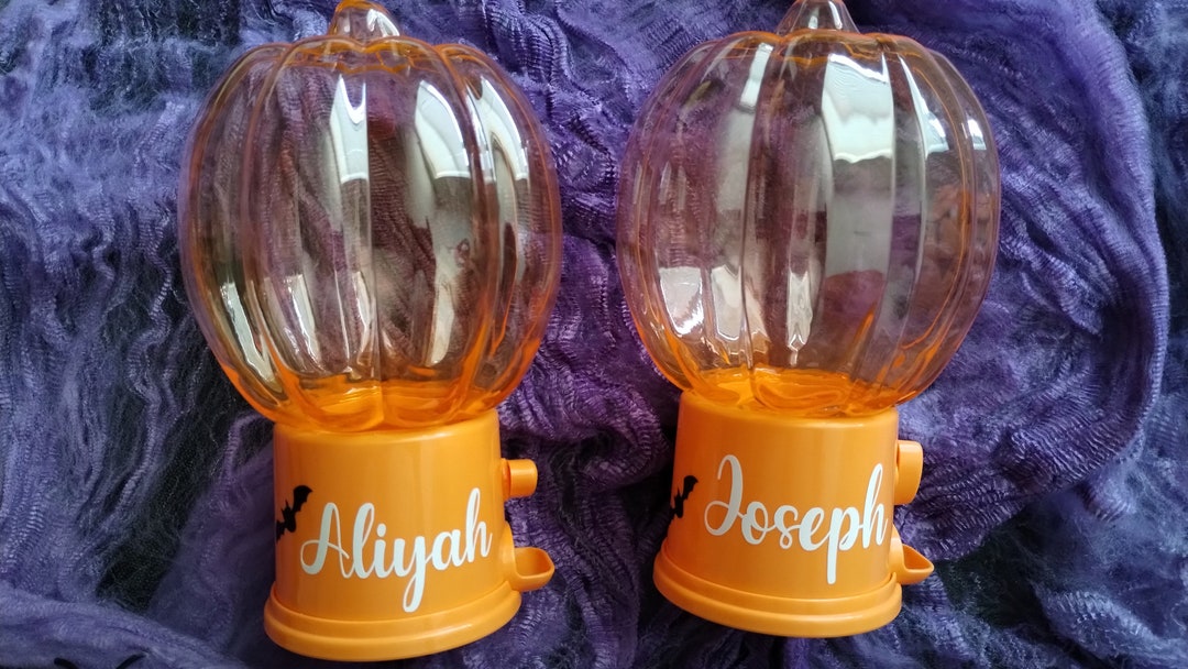 Personalized Halloween Candy Dispenser, Pumpkin-shaped Candy Dispensers ...