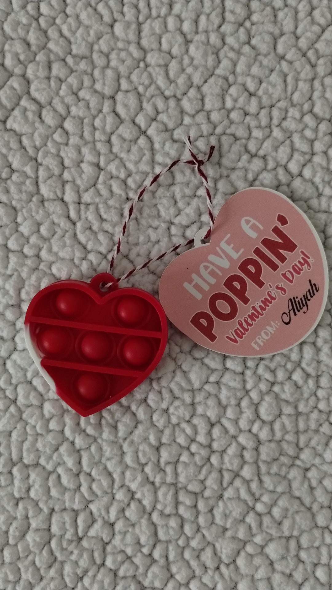 Heart Shaped Valentine's Day Fidget Poppers - Classroom Gifts - Etsy