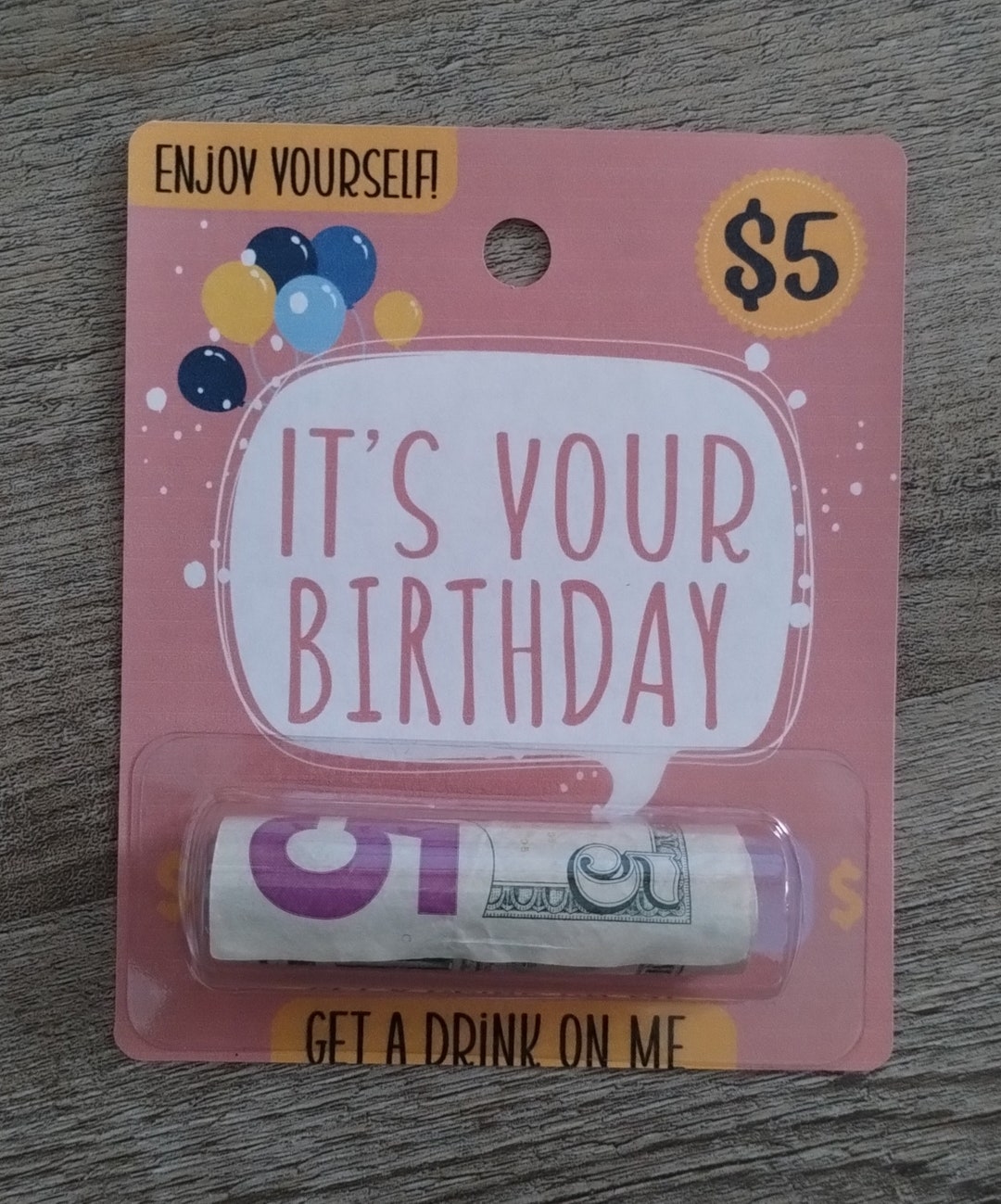 Happy Birthday Money Card Holder Birthday Gift Cash Gift - Etsy