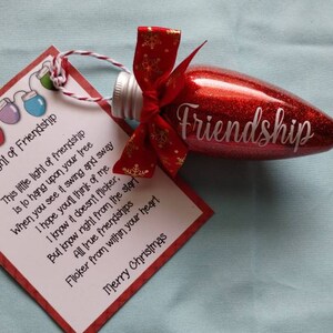 Light of Friendship/teacher Ornament - Etsy