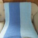 Pretty Periwinkle and Light Blue Handmade Knit Afghan Couch Throw ...