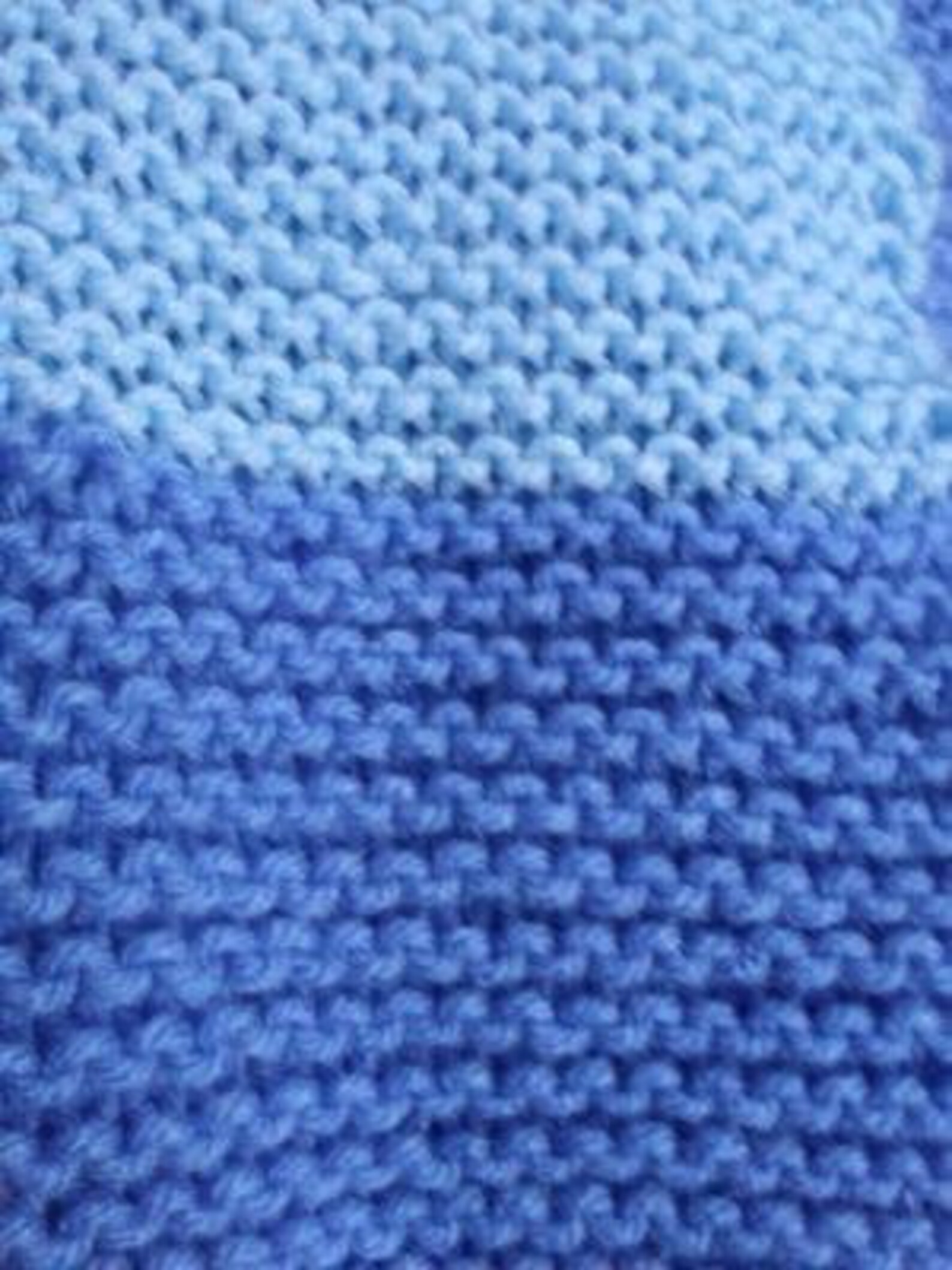 Pretty Periwinkle and Light Blue Handmade Knit Afghan Couch | Etsy