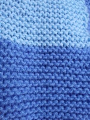 Pretty Periwinkle and Light Blue Handmade Knit Afghan Couch Throw ...