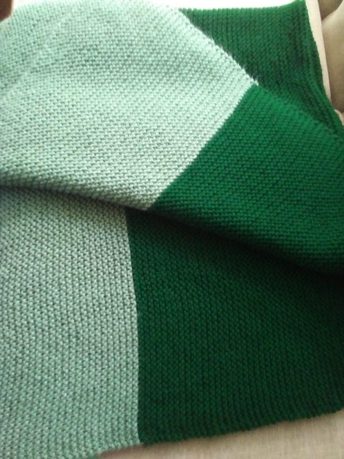 Christmas Gift Idea Hunter Green, Light Sage Afghan, Blanket, Throw ...