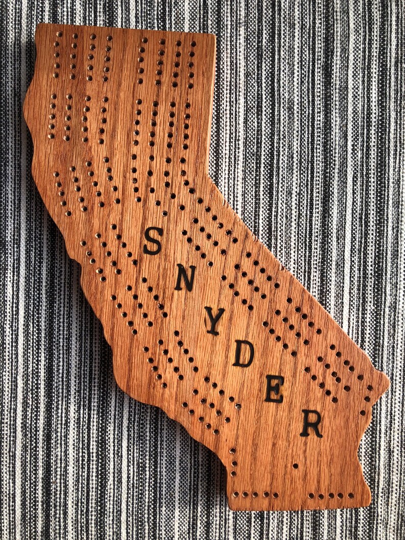 State Cribbage Board - Etsy