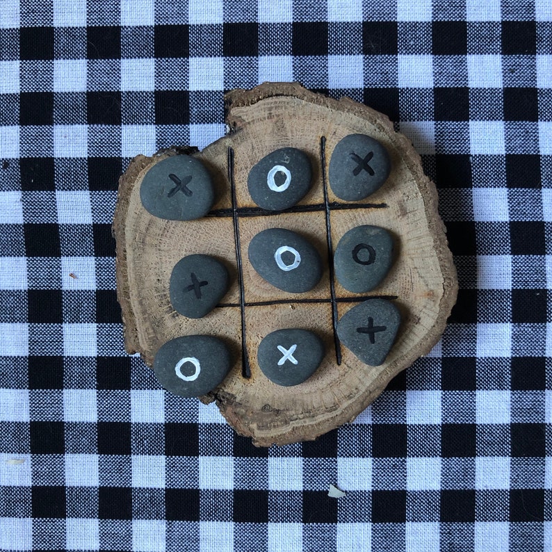 Small Rustic Tic Tac Toe Board - Travel Size! - Etsy